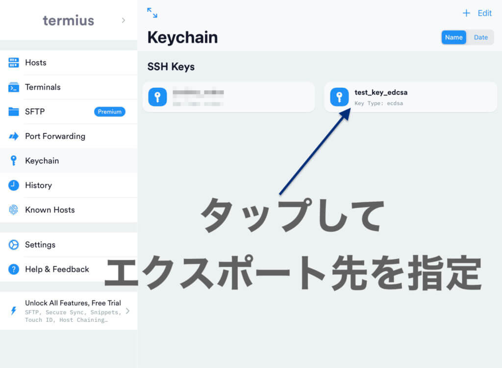 iPadのアプリtermiusからssh接続を公開鍵認証で行う | ikapblog